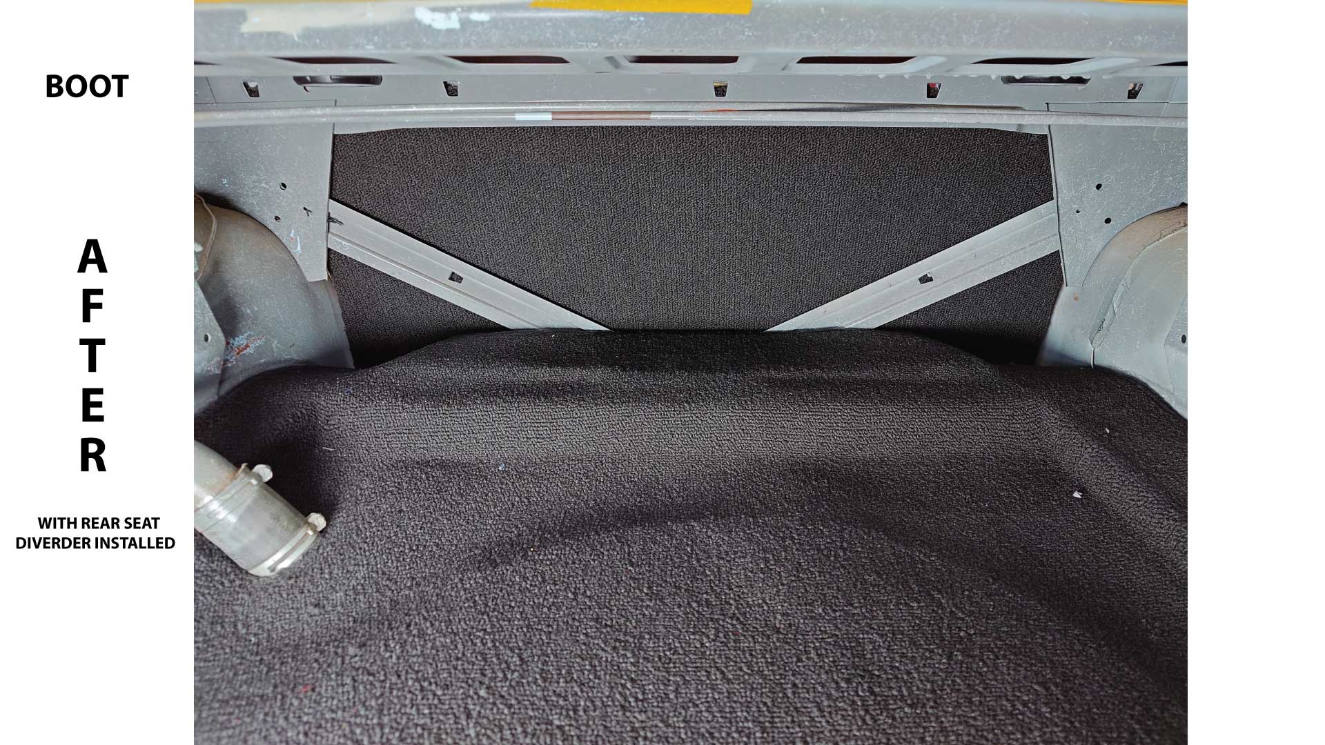 Tru-Fit Carpets and Vinyl's , Autohush car Boot Close up with Rear Seat ...