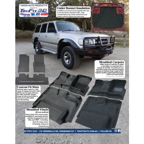 Toyota Landcruiser 80 series interior facelift with Tru-Fit moulded ...